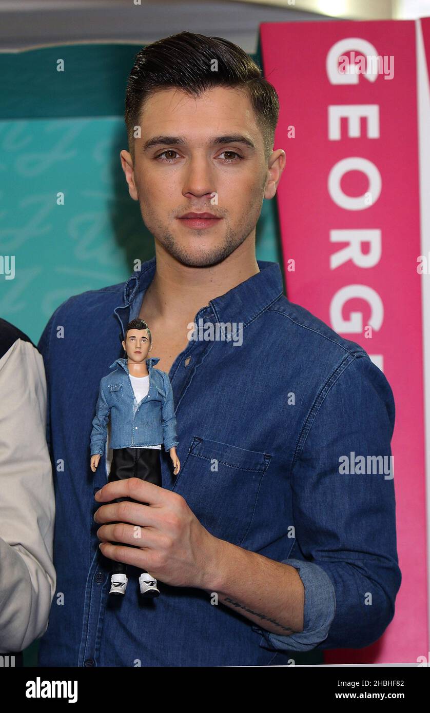 JJ Hamblett of Union J attends and promotes his doll at The Toyfair at ...