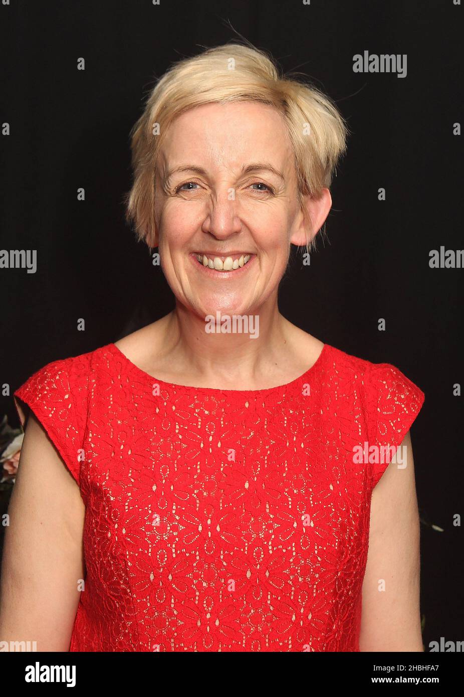 Julie Hesmondhalgh poses backstage at the Hayley Cropper Memorial at G ...