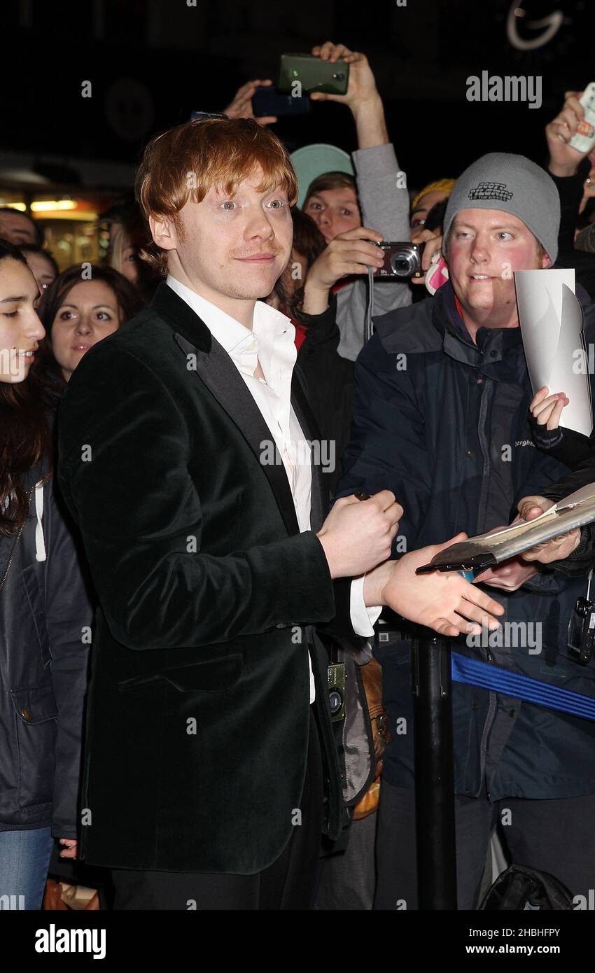 Rupert Grint attending the Whatsonstage.com Awards at the Prince of ...
