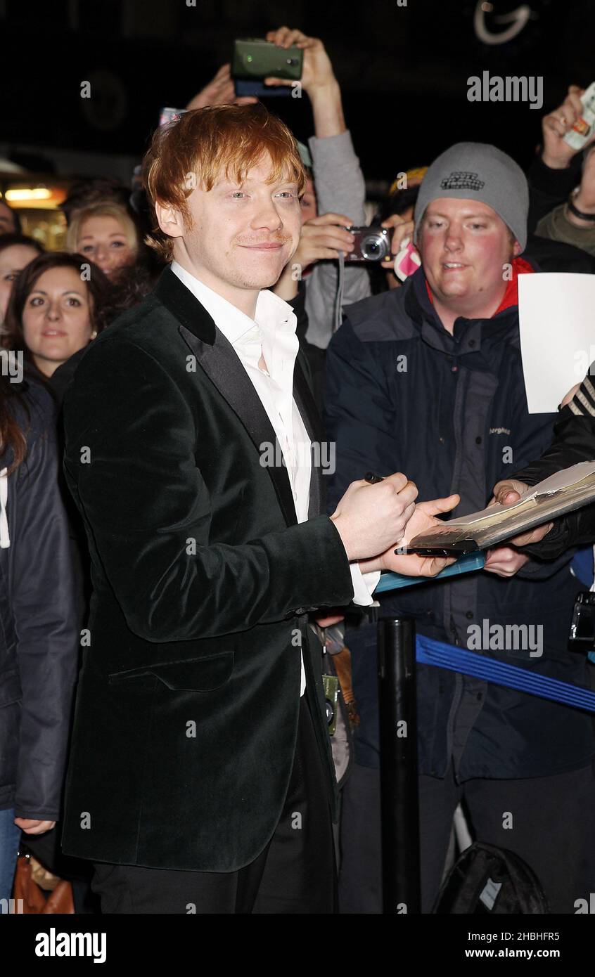 Rupert Grint attending the Whatsonstage.com Awards at the Prince of ...