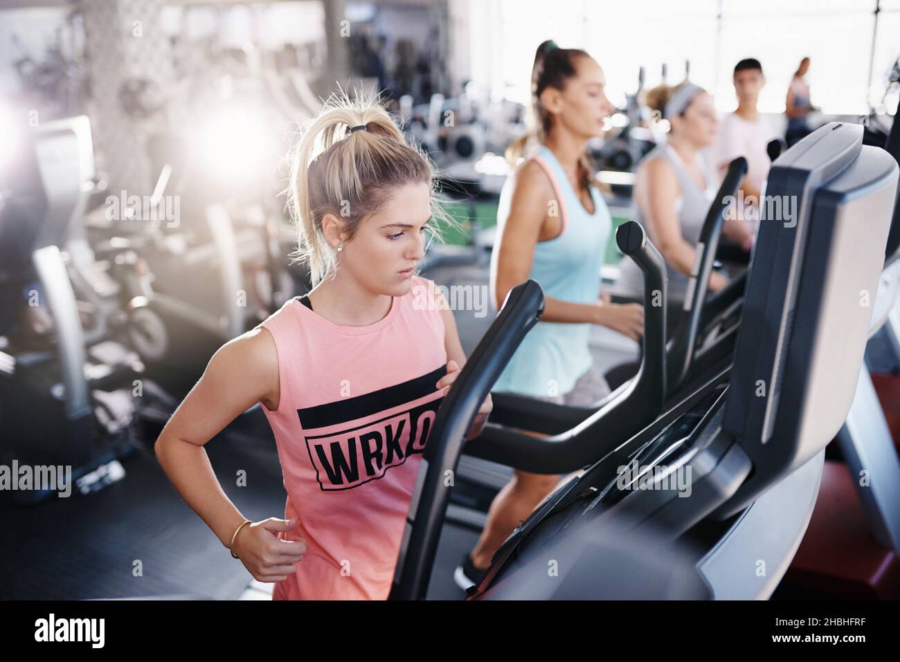 Get gymming and get in shape Stock Photo - Alamy