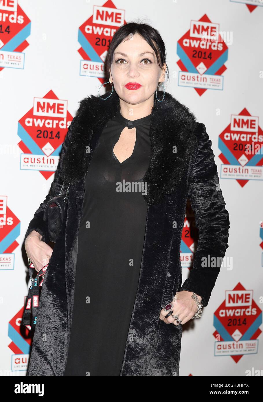 Pearl Lowe attending the NME Awards arrivals at the 02 Brixton Academy ...