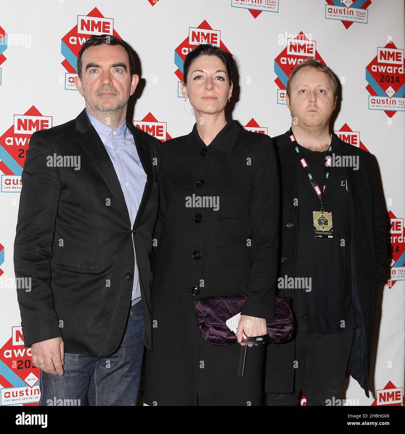 Simon Aboud,Mary McCartney and James McCartney attending the NME Awards ...