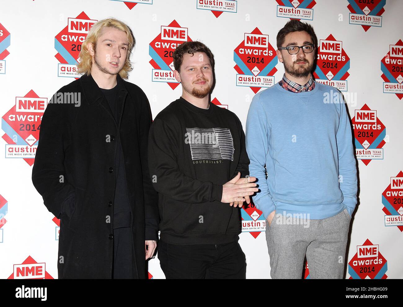 Alt-J attending the NME Awards arrivals at the 02 Brixton Academy in ...