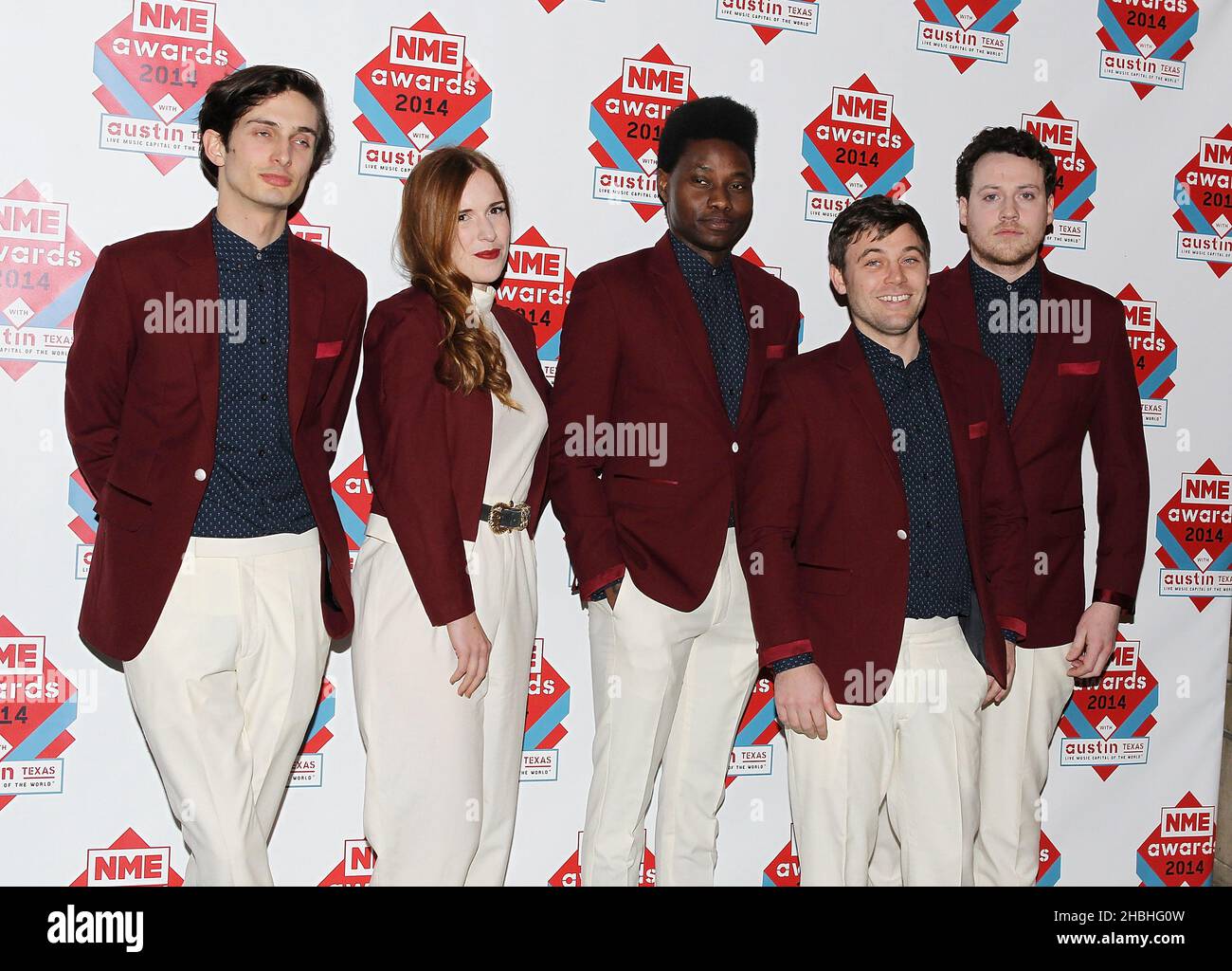 Metronomy attending the NME Awards arrivals at the 02 Brixton Academy ...