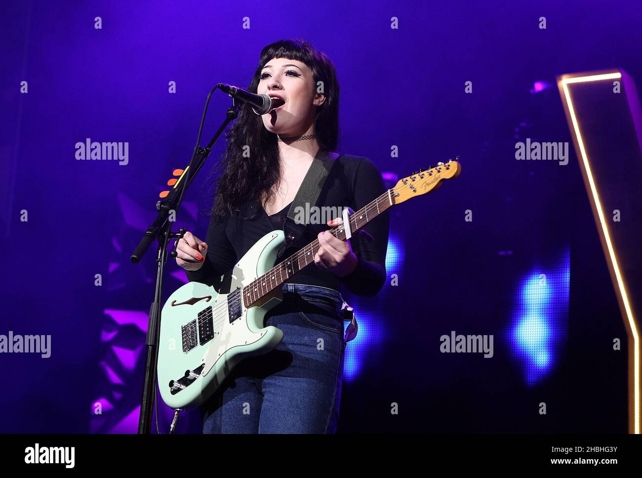 Olivia Sebastianelli performs on stage at the NCS Live Yes at the 02 ...