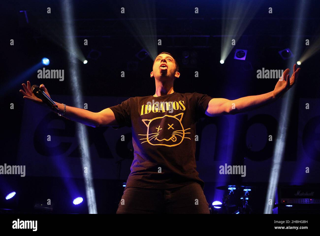 Elliot John Gleave of Example performs on stage at Koko,Camden in ...