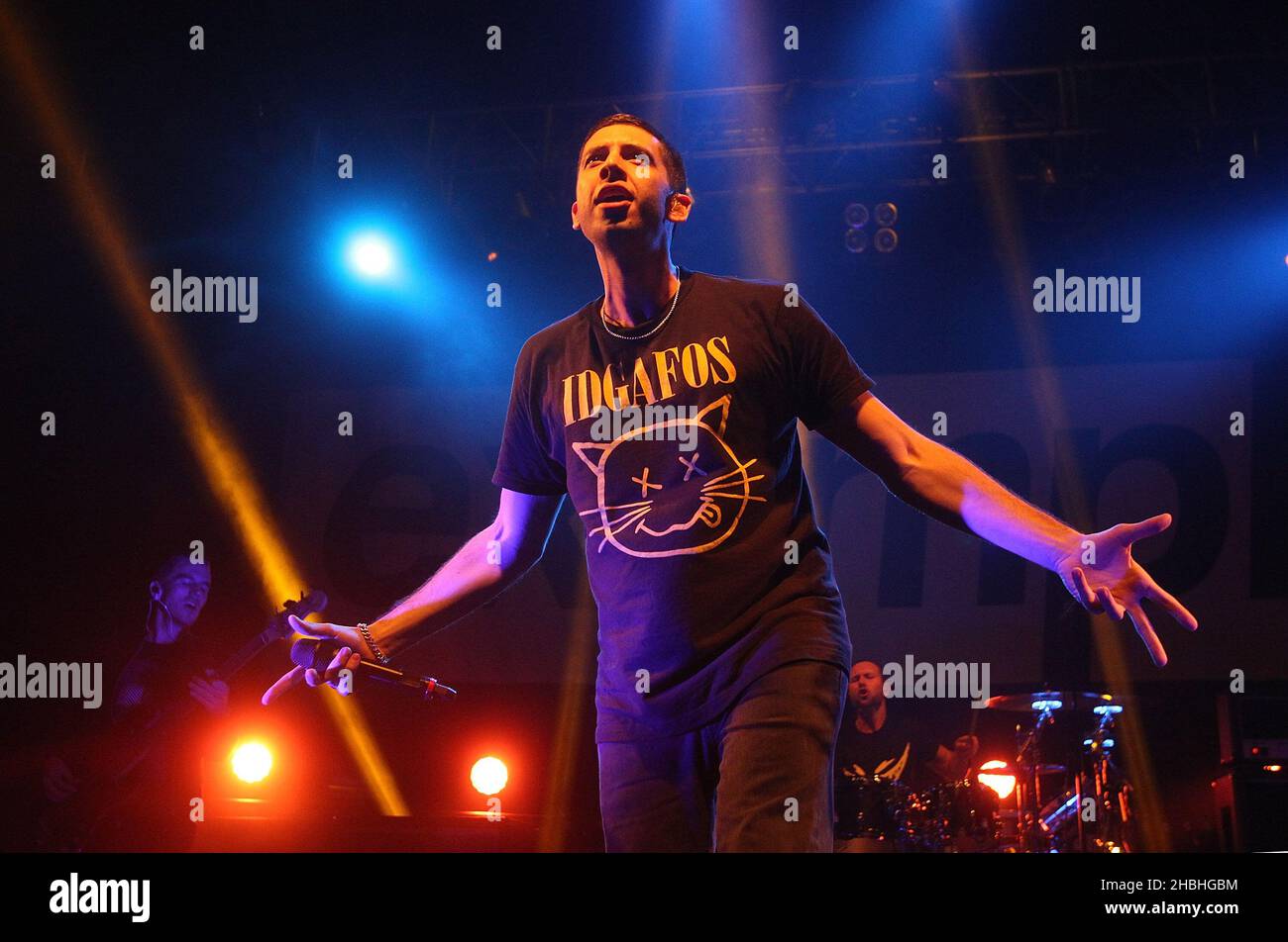 Elliot John Gleave of Example performs on stage at Koko,Camden in ...
