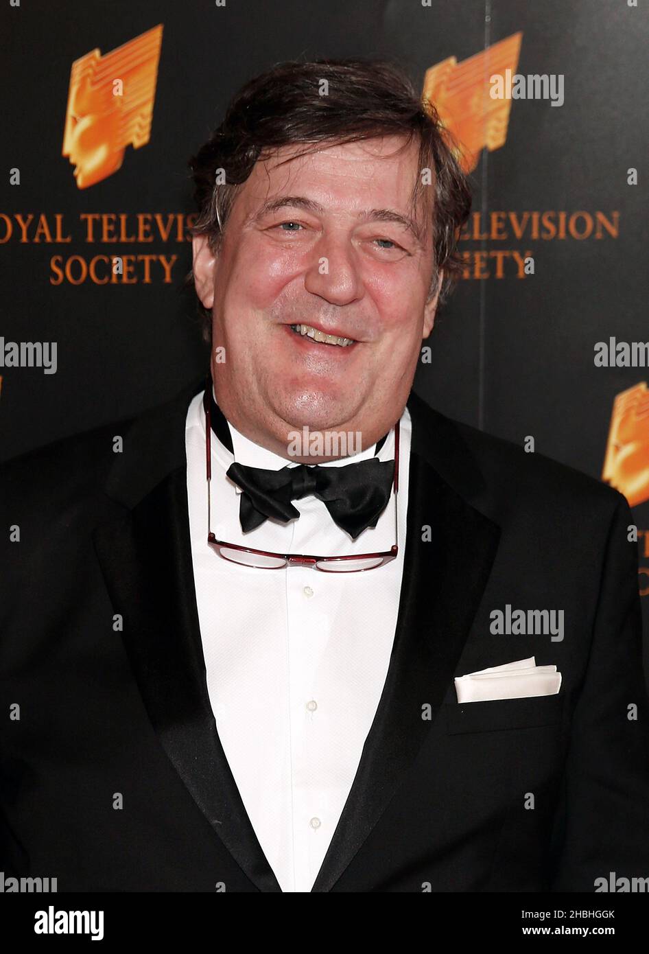 Stephen Fry attends the Royal Television Society Awards at the ...
