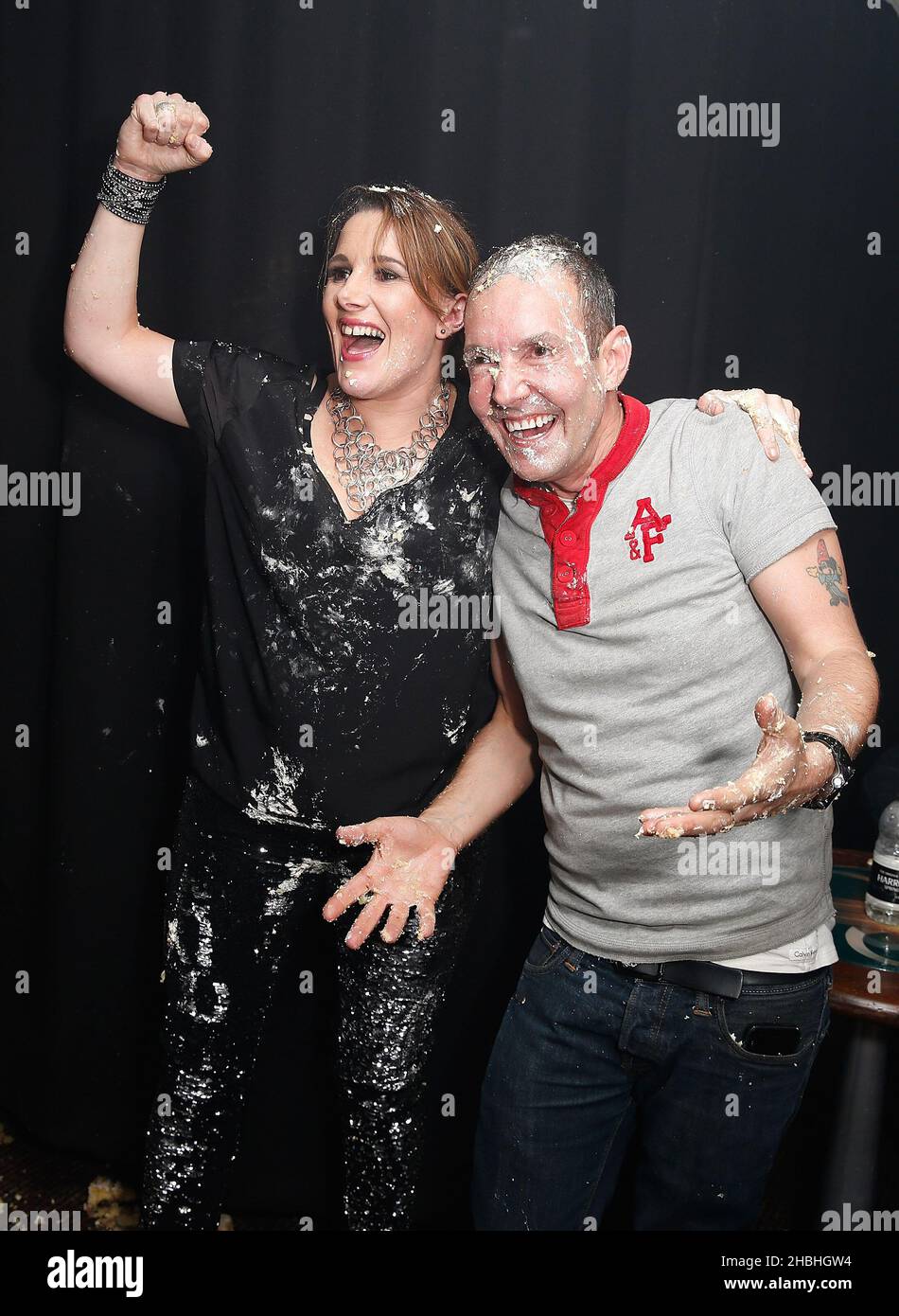 Sam Bailey and Jeremy Joseph backstage at G-A-Y Heaven in London Stock ...