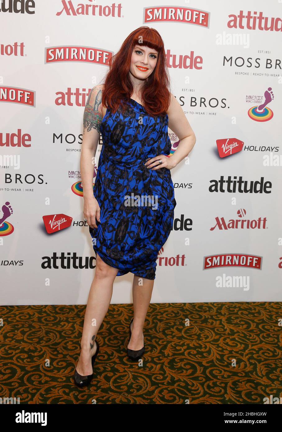 Ana Matronic attending the Attitude Awards at the Grosvenor House Hotel ...