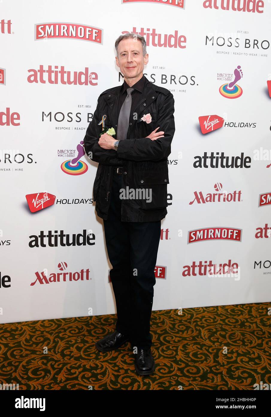 Peter Tatchell attending Attitude Awards at the Grosvenor House Hotel ...