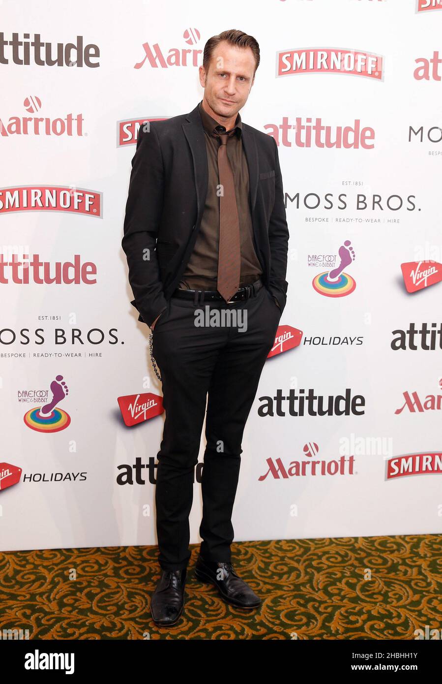 Jeremy Sheffield attending the Attitude Awards at the Grosvenor House ...