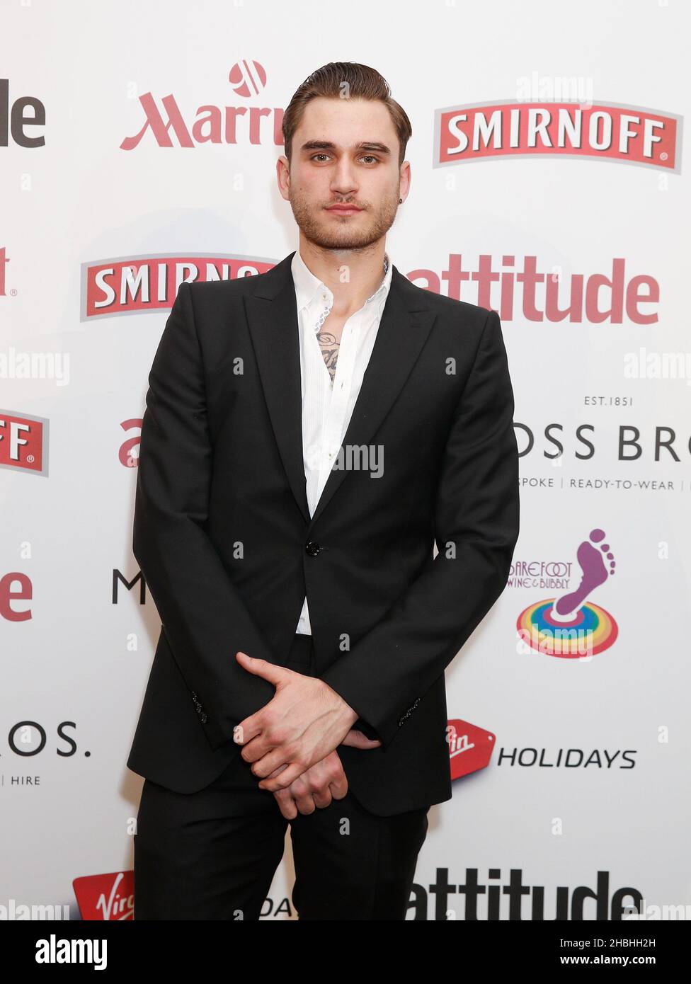 Hollyoaks Actor attending the Attitude Awards at the Grosvenor House ...