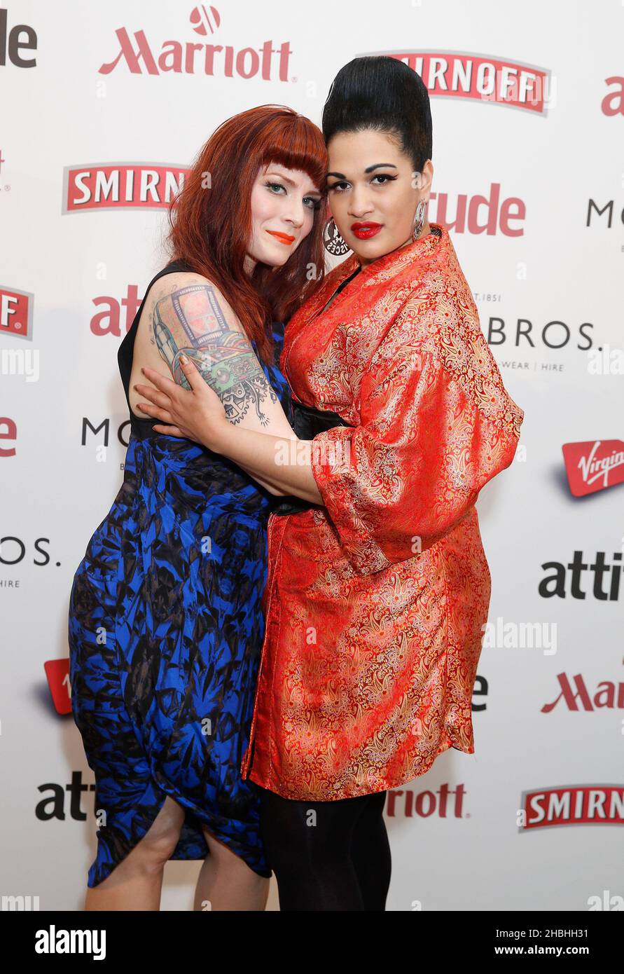 Ana Matronic attending the Attitude Awards at the Grosvenor House Hotel ...