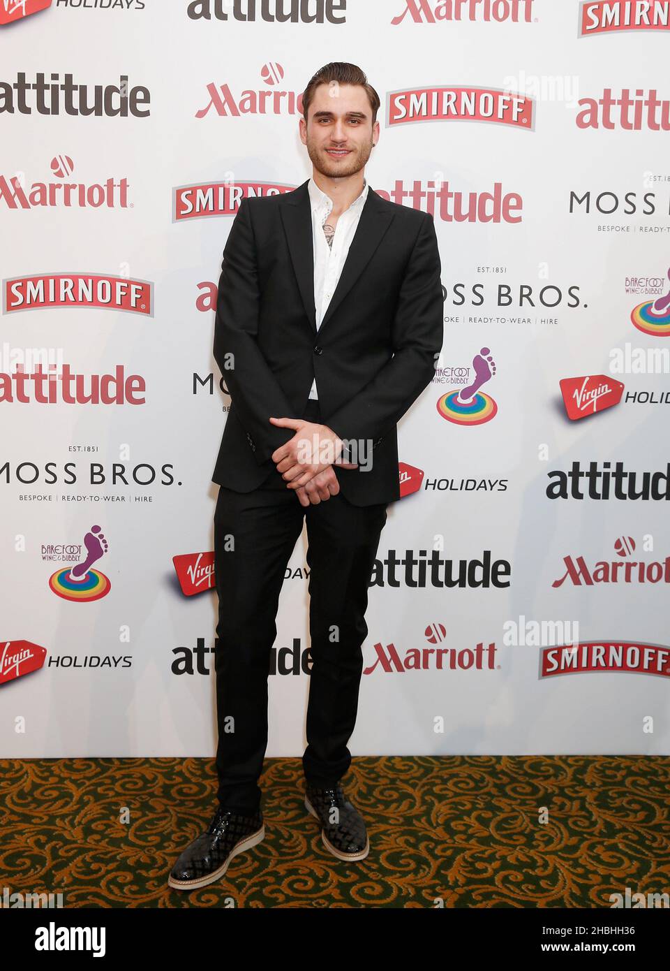 Hollyoaks Actor attending the Attitude Awards at the Grosvenor House ...