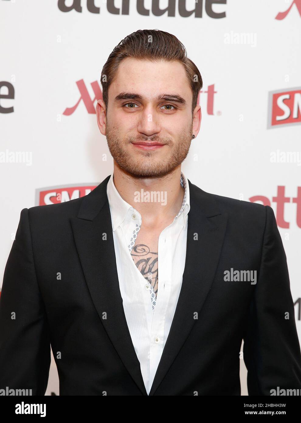 Hollyoaks Actor attending the Attitude Awards at the Grosvenor House ...