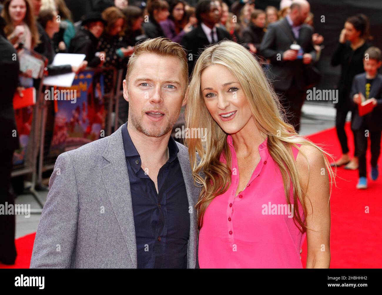 Ronan Keating and Storm Uechtritz attending the Postman Pat The Movie ...