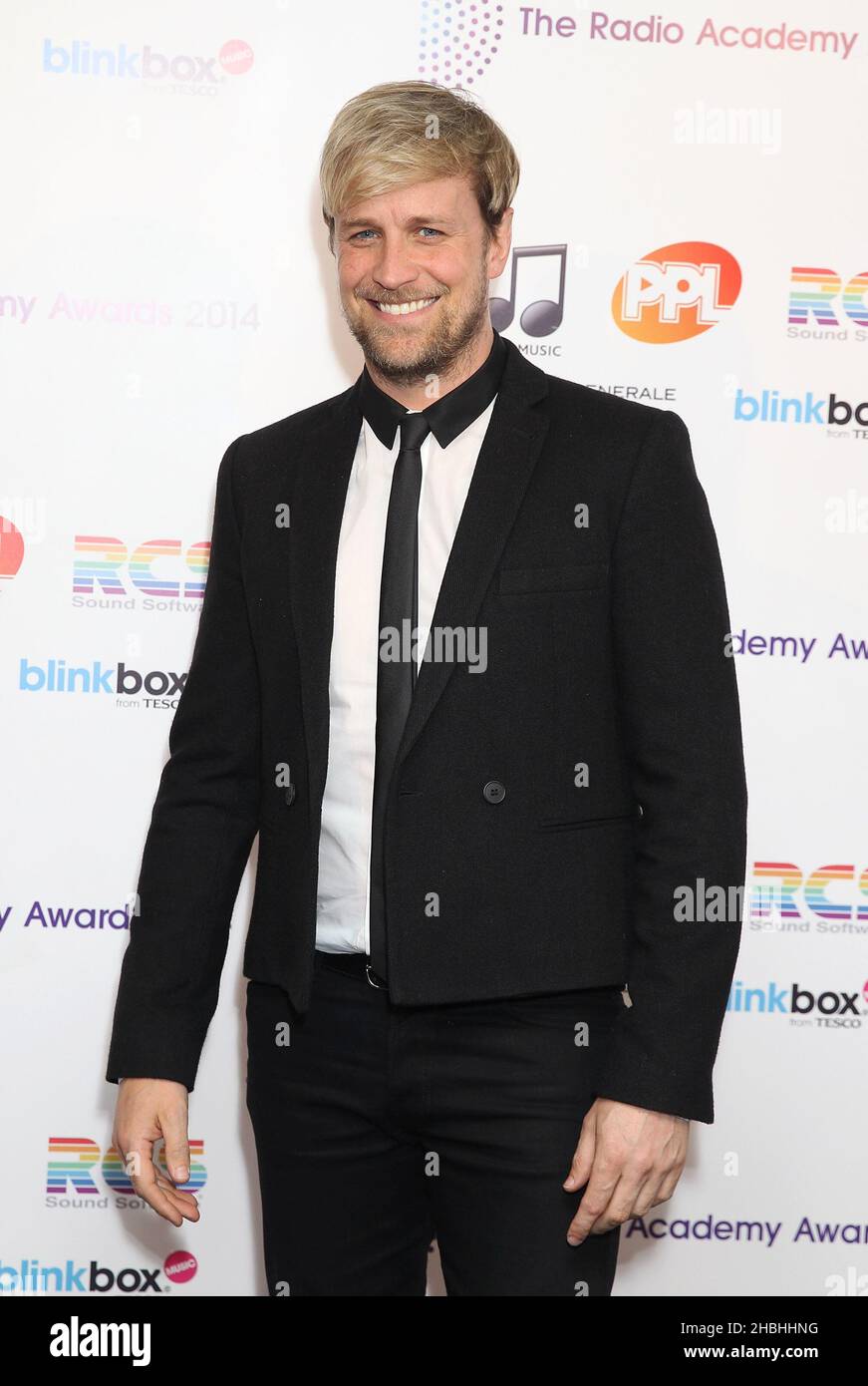 Kian Egan attends The Radio Academy Awards at the Grosvenor House Hotel ...