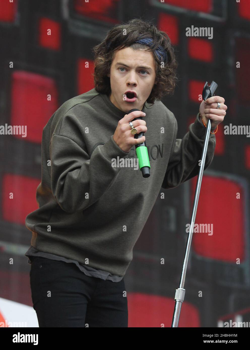 Harry Styles of One Direction performs on stage during the BBC Radio 1 ...