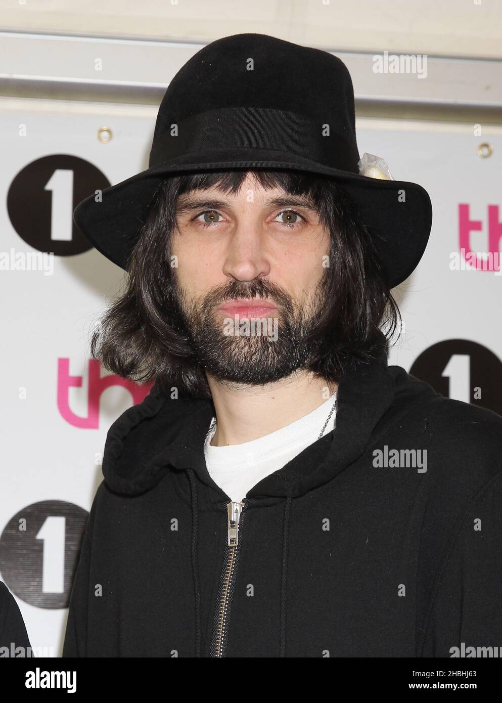Sergio Pizzorno of Kasabian poses backstage during the BBC Radio 1 Big ...