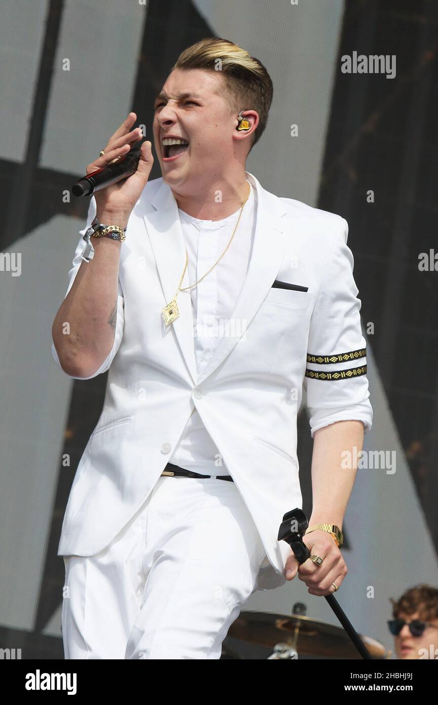 John Newman performs on stage during the BBC Radio 1 Big Weekend ...