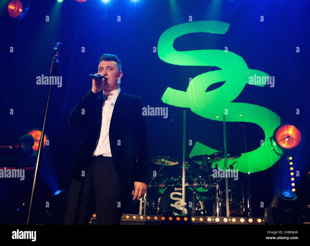 Sam Smith performs on stage at London's Roundhouse during the world's ...
