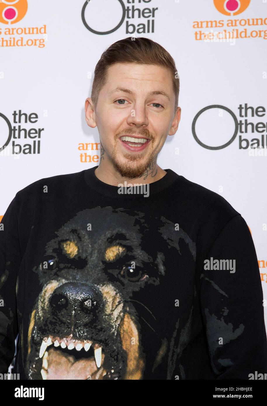Professor Green arriving at The Other Ball at One Mayfair in London ...