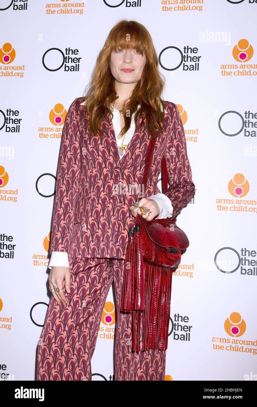 Florence Welch arriving at The Other Ball at One Mayfair in London ...