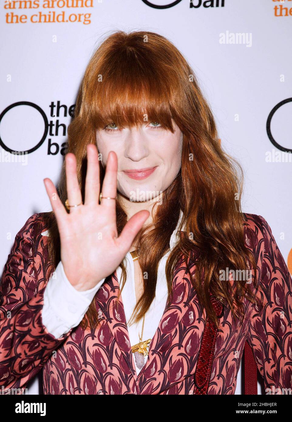 Florence Welch arriving at The Other Ball at One Mayfair in London ...