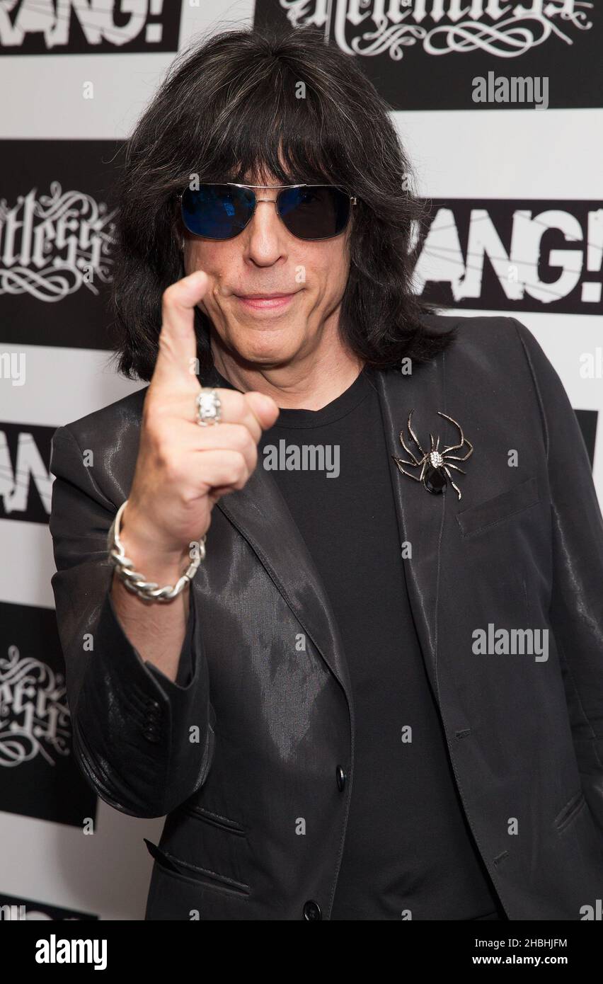 Marky Ramone arriving at the Relentless Kerrang Awards at the Troxy in ...