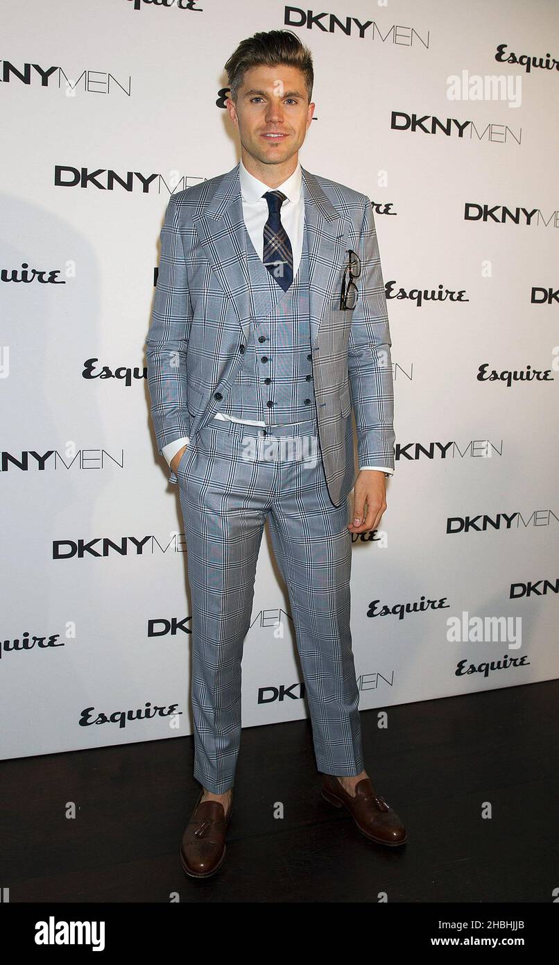Darren Kennedy arrives at the DKNYMEN's debut London Collections Step ...