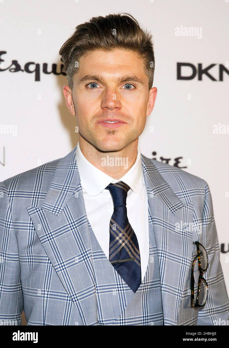 Darren Kennedy arrives at the DKNYMEN's debut London Collections Step ...