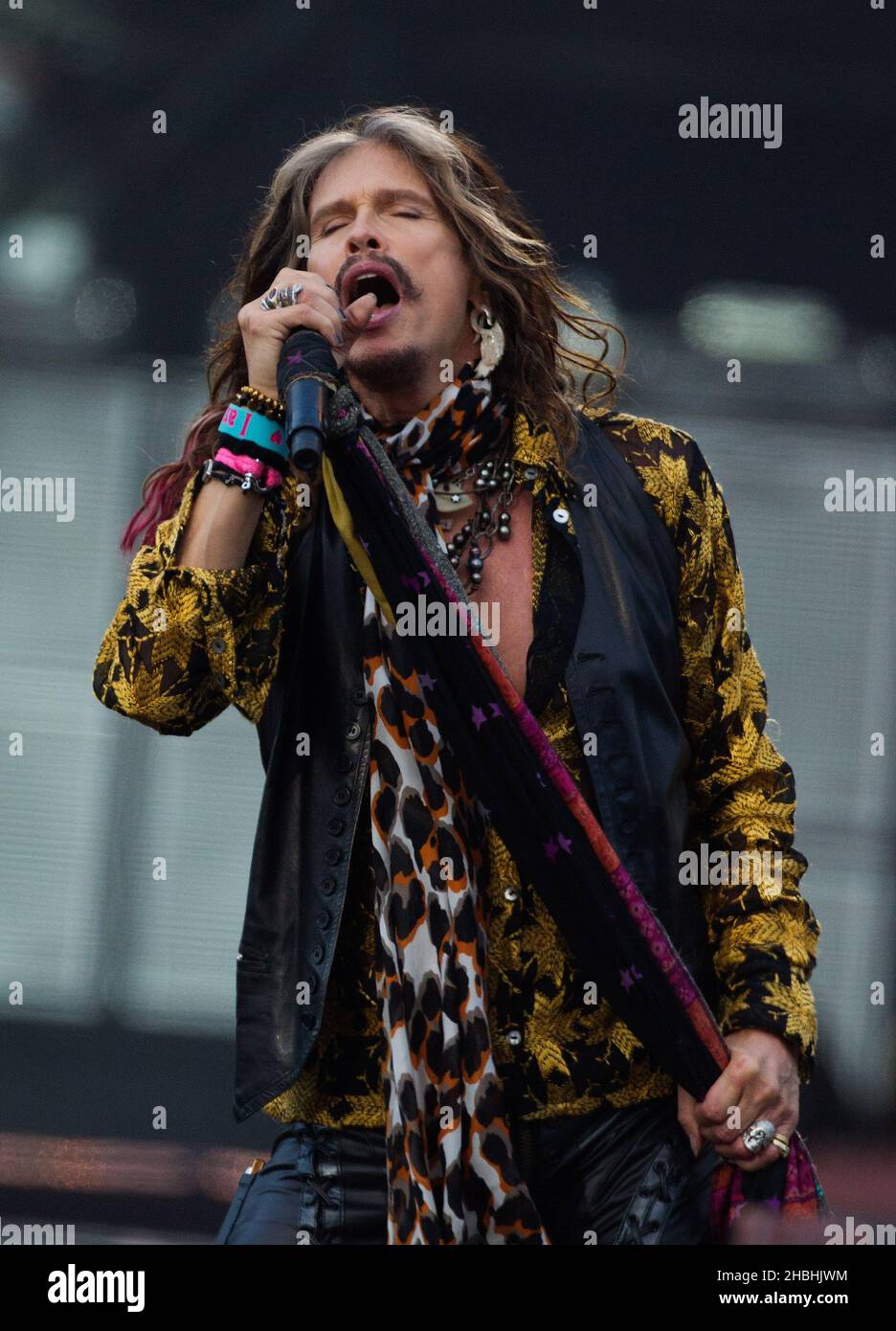 Aerosmith Performs On Stage As High Resolution Stock Photography and ...