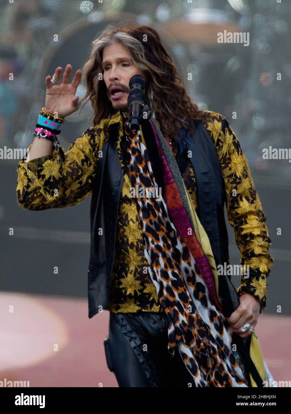 Steven Tyler of Aerosmith performs on stage at the Calling Festival on ...