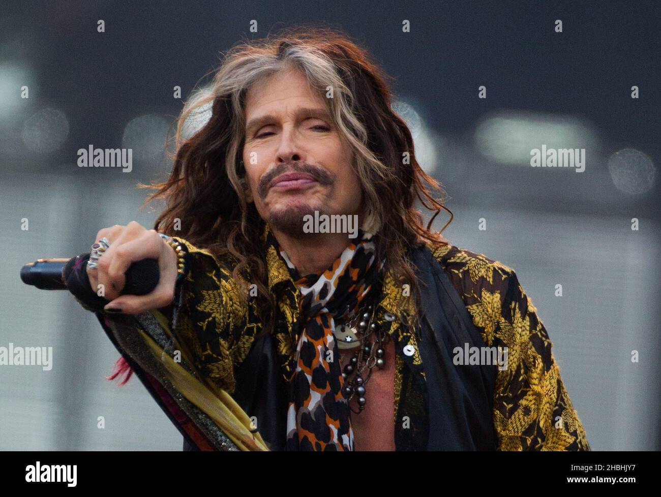 Steven Tyler of Aerosmith performs on stage at the Calling Festival on ...