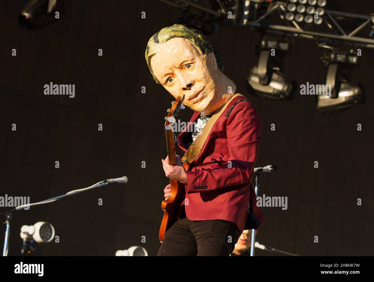 Arcade Fire puppets on stage at the British Summer Time at Hyde Park in ...