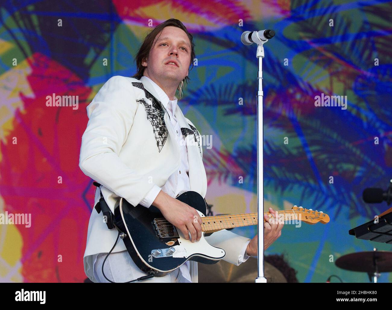 William Butler of Arcade Fire performs on stage at the British Summer ...