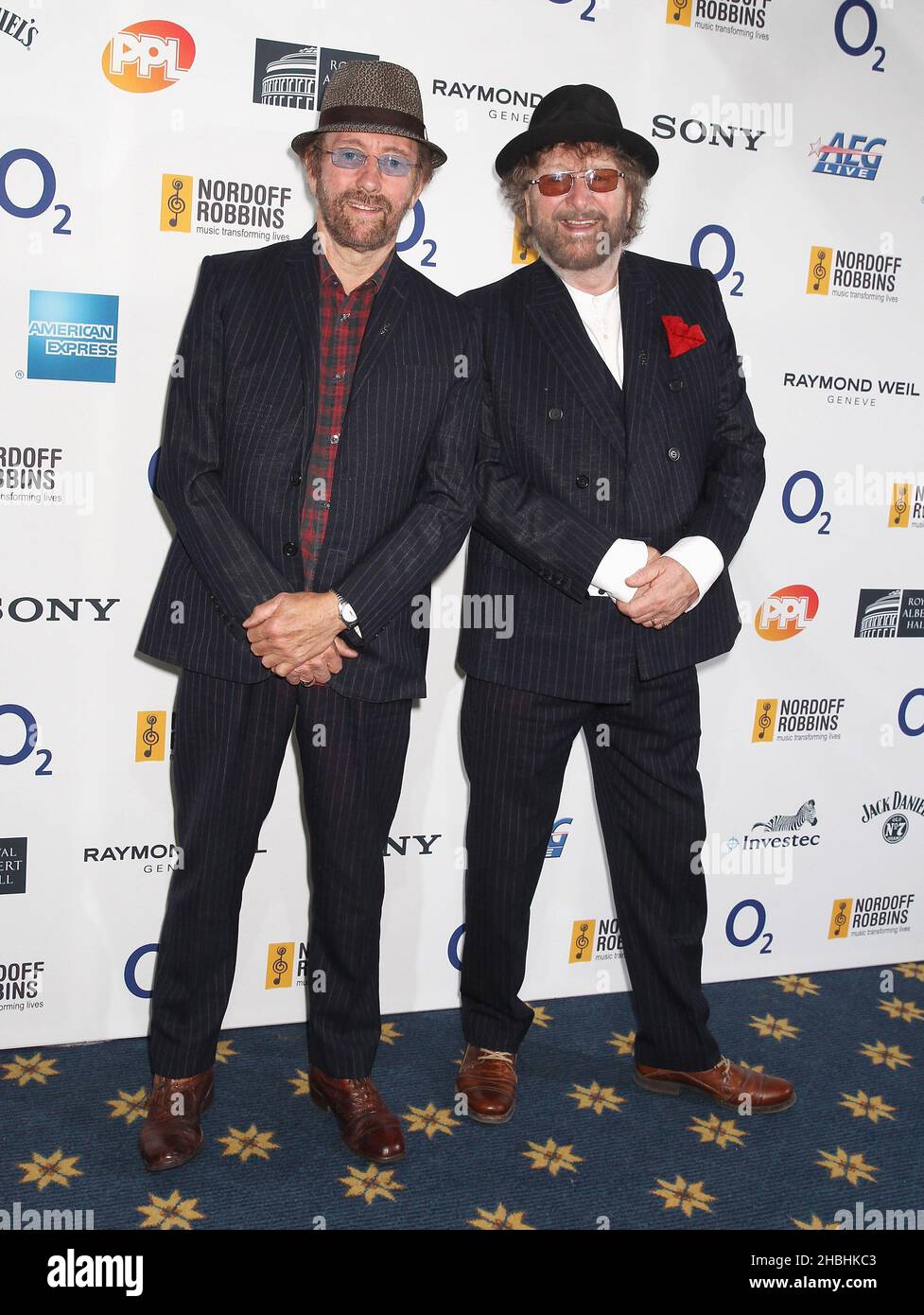 Chas and Dave attend the Nordoff Robbins 02 Silver Clef Awards at the ...