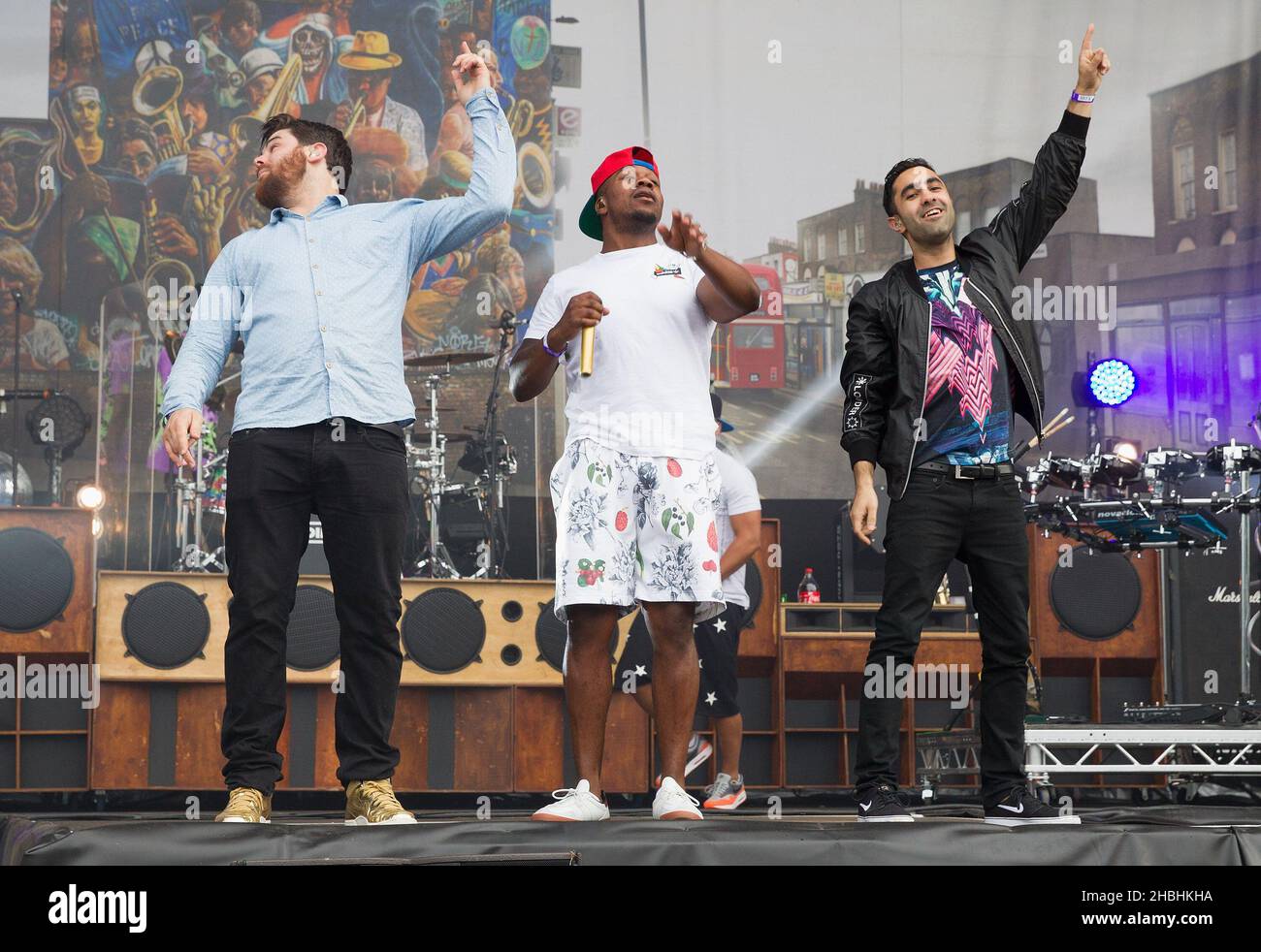 Rudimental perform on stage at Wireless Festival in Finsbury Park in ...