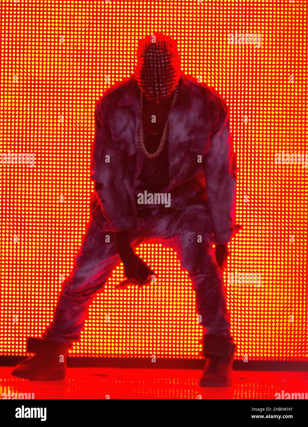 Kanye West performs on stage at Wireless Festival in Finsbury Park in ...