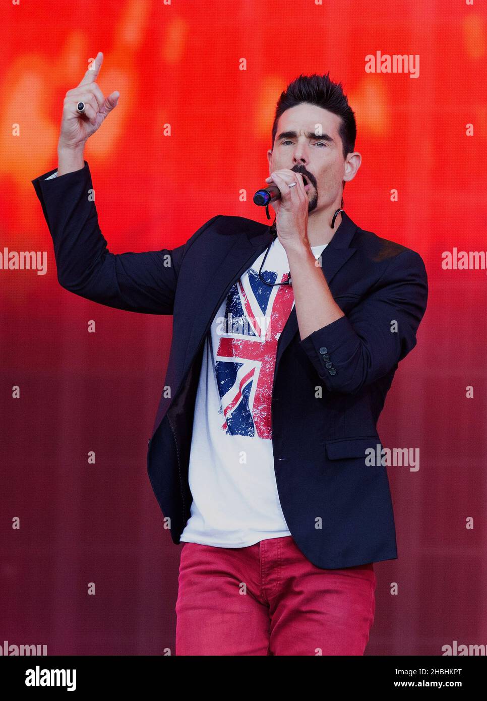 Kevin Richardson of Backstreet Boys performs on stage at Barclaycard ...