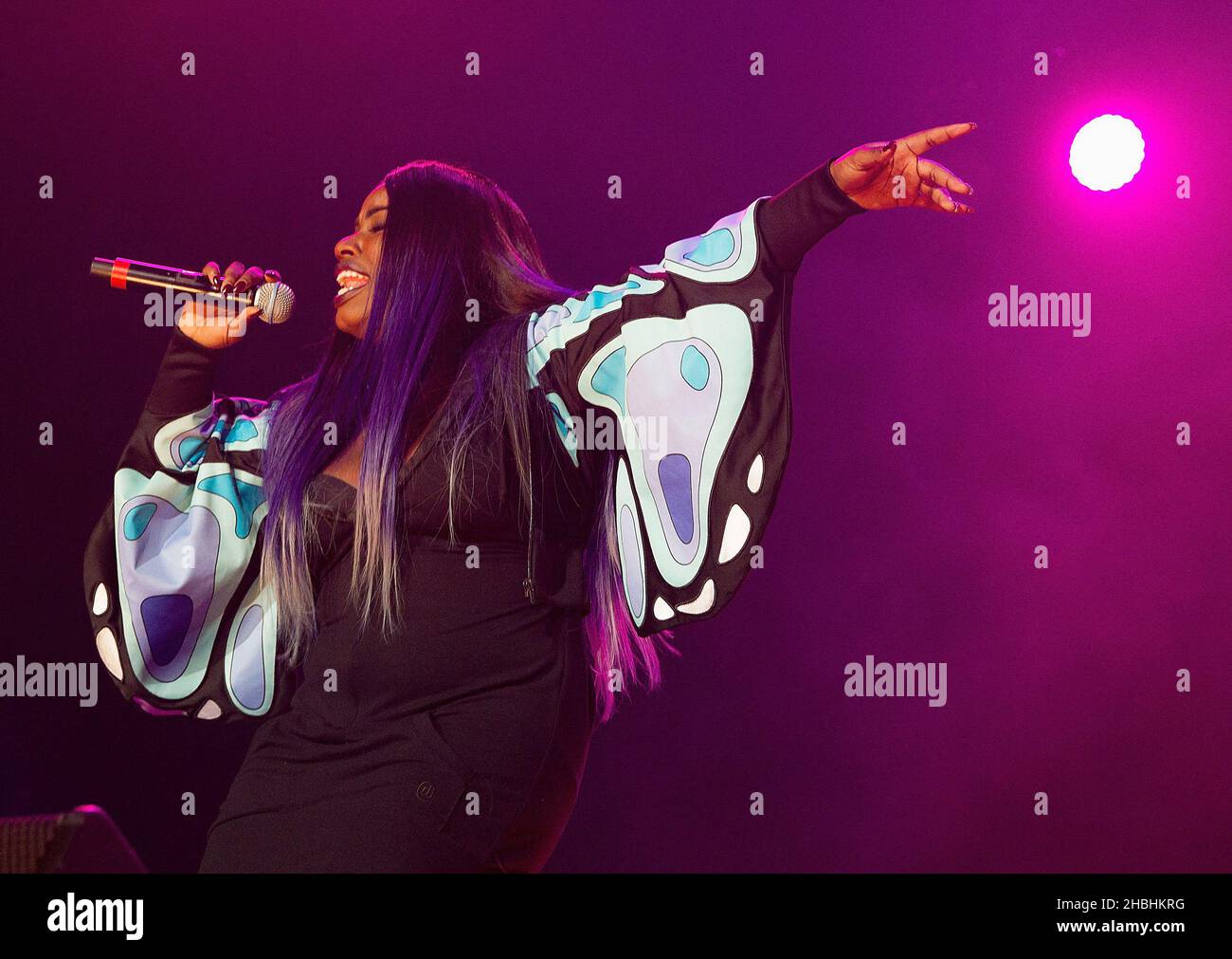 Misha B performs at Rock Assembly in Wembley Arena, London Stock Photo ...