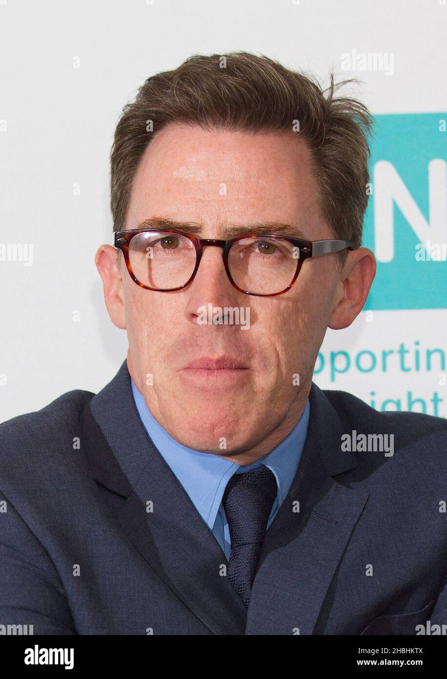 Rob Brydon arrives at the RNIB at the Hilton Park Lane Hotel in London ...