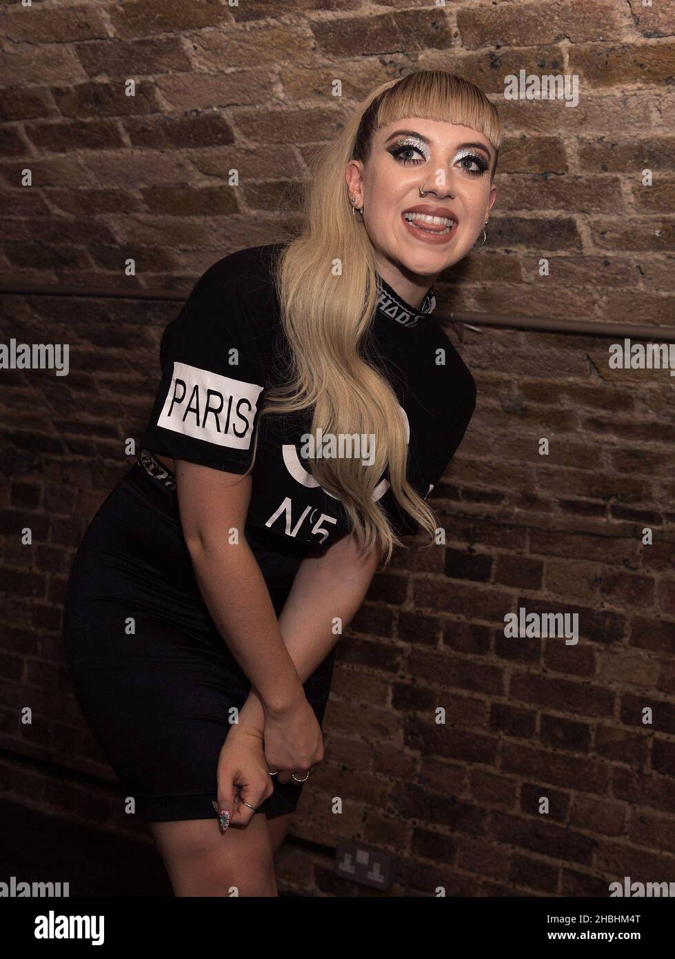 Leah McFall poses backstage at G-A-Y Heaven in London Stock Photo - Alamy