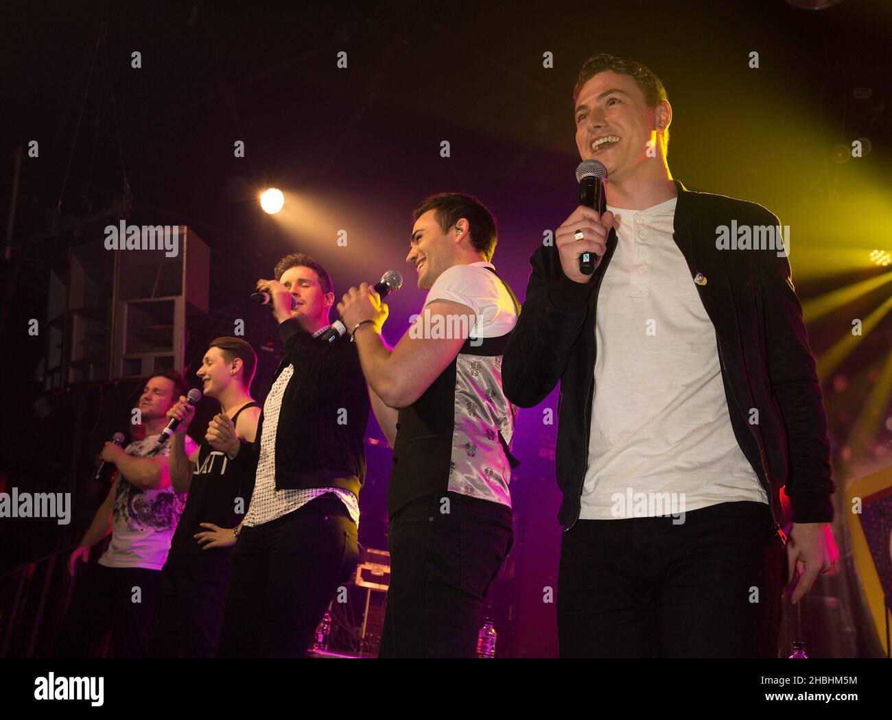 (L-R) Richard Hadfield, Michael Auger, Matt Pagan, Thomas Redgrave and ...