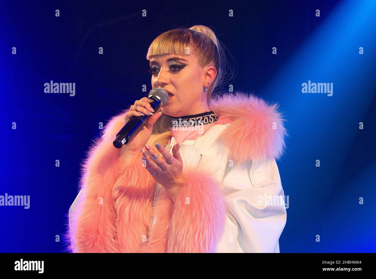 Leah mcfall performing on stage at g a y heaven in london hi-res stock ...