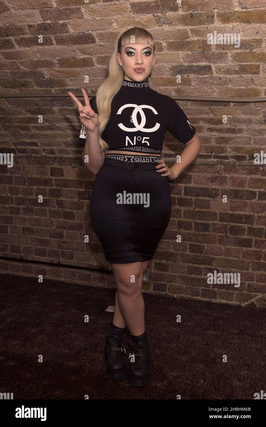 Leah McFall poses backstage at G-A-Y Heaven in London Stock Photo - Alamy
