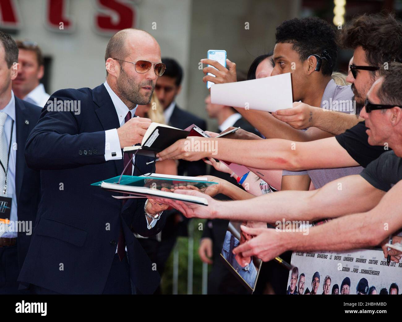 Jason Statham attending the World Premiere of the Expendables 3 at The ...