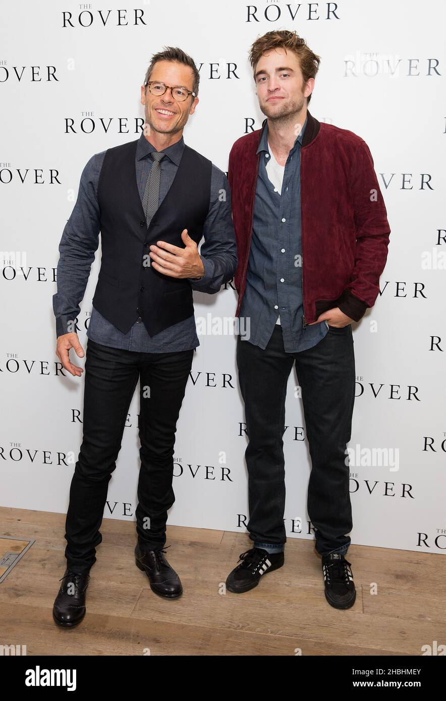 Guy Pearce and Robert Pattinson attending The Rover Photocall at the ...